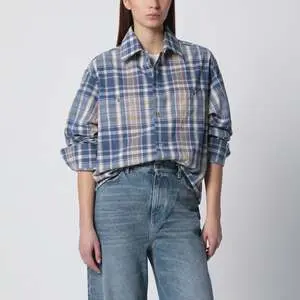 GOLDEN GOOSE Checked Cotton Poplin Shirt - Multicolor