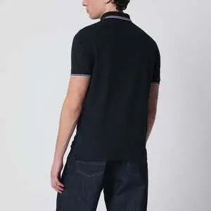 Stone Island Polo Shirt With Compass Patch - Blue