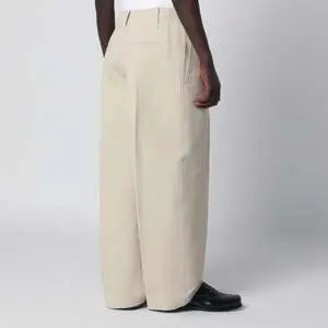 Jacquemus Pastro Cotton Canvas Trousers - Beige