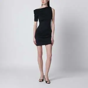 Jacquemus Draped Mini Dress - Black