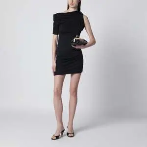 Jacquemus Draped Mini Dress - Black