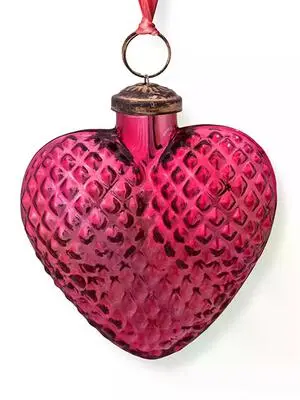 PIP STUDIO Heart Glass Ornament