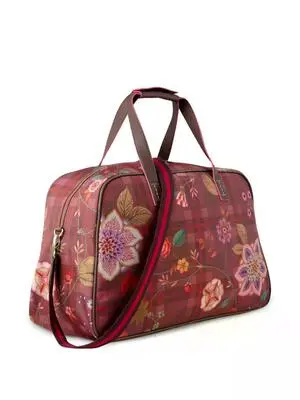 PIP STUDIO Floral Checked Tote Bag