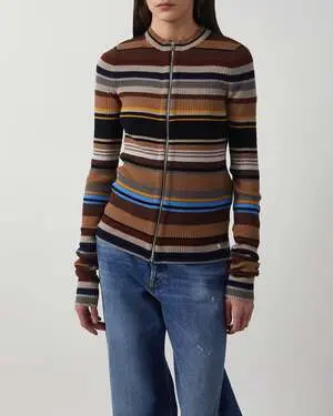 Acne Studios Striped Wool Cardigan