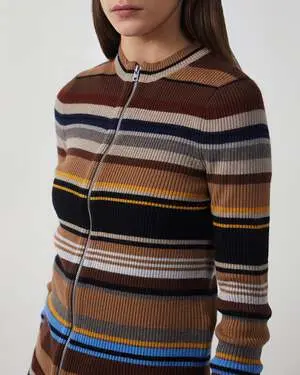 Acne Studios Striped Wool Cardigan