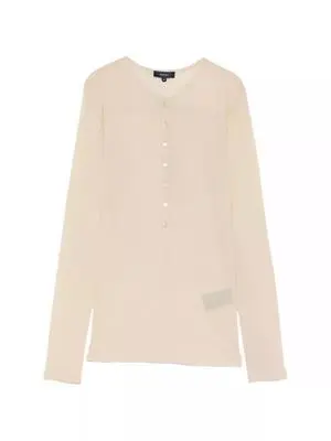 Soeur Isabella Buttoned Long-sleeved Top