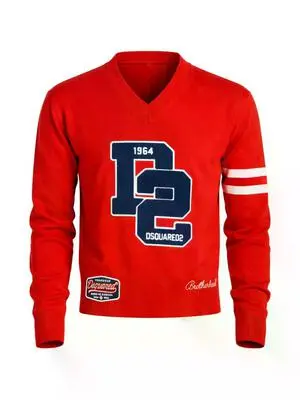 Dsquared2 Shetland V-neck Knitted Sweater
