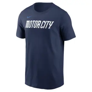 Nike Detroit Tigers City Connect Large Logo Mlb T-shirt - Blue