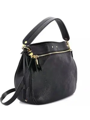 LOUIS VUITTON Spontini Nm Hobo Bag Monogram Empreinte Leather - Black