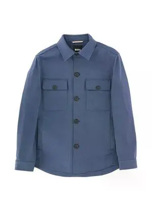 BOSS Chest-pockets Shirt Jacket - Blue