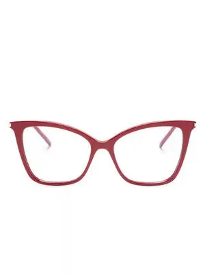 Saint Laurent Cat-eye Frame Glasses - Red