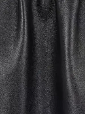 Chloé Elasticated Leather Midi Skirt