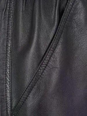 Chloé Elasticated Leather Midi Skirt