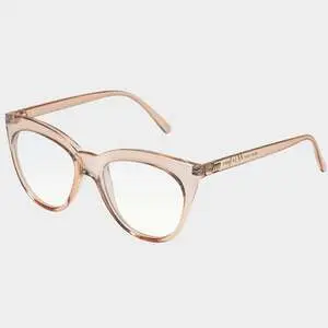 Le Specs Halfmoon Magic Blue Light Glasses - Tan