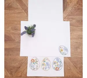 VALERIE PARR HILL Floral Easter Egg Placemats Set Of 6 Valerie - One-color