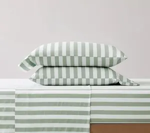 BROOKLYN LOOM Levi Stripe King 4 Piece Sheet Se T