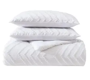 Wrangler Prarie Zig Zag White Chenille King Com Forter Set