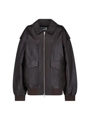 THE FRANKIE SHOP Viper Leather Jacket