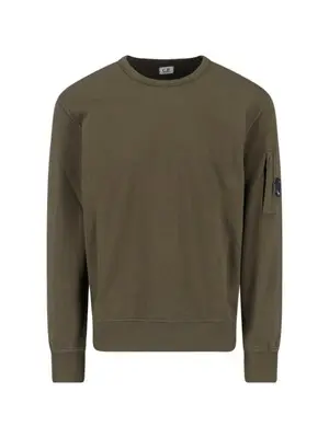 C.P. COMPANY Lens Crew Neck Sweatshirt - Green