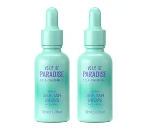 ISLE OF PARADISE Face And Body Self Tan Drops Duo - One-color