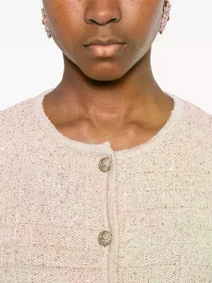 Alessandra Rich Button Embellished Knitwear Cardigan