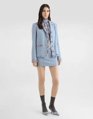 Dolce & Gabbana Floral Bouquet-print Chiffon Top - Multicolor