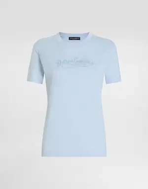 Dolce & Gabbana Jersey T-shirt With Embroidery