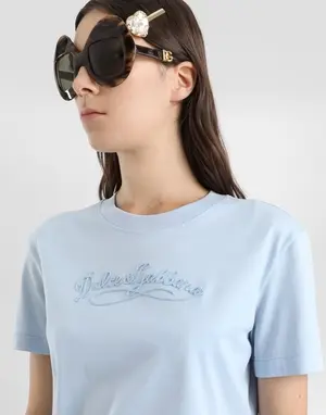 Dolce & Gabbana Jersey T-shirt With Embroidery
