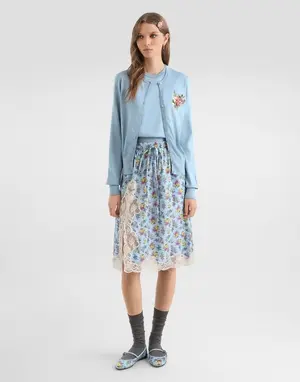 Dolce & Gabbana Floral-print A-line Skirt