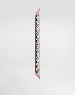 Dolce & Gabbana Perfume-print Silk Twill Bandeau 6x100 - Multicolor