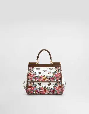 Dolce & Gabbana Sicily Medium Embroidered Handbag