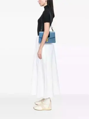Gucci Small Leather Sylvie Web Satchel 2000-2015 - Blue