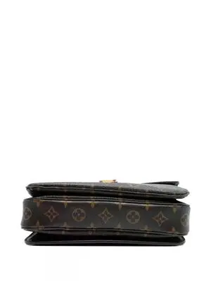 LOUIS VUITTON 2015 Monogram Pochette Metis Satchel - Brown