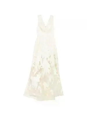 SAIID KOBEISY Brocade Gown - Neutrals