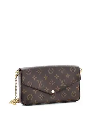 LOUIS VUITTON Felicie Pochette Monogram Canvas - Brown
