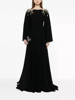 SAIID KOBEISY Embellished Crepe Kaftan