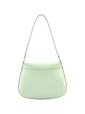 Prada Cleo Flap Hobo Bag Spazzolato Leather Small - Green
