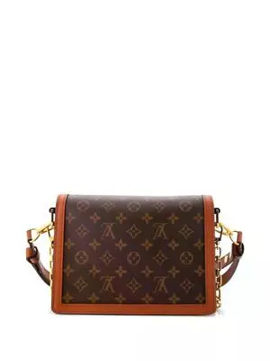 LOUIS VUITTON Dauphine Reverse Monogram Canvas Mm Shoulder Bag - Brown