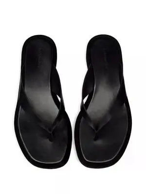 REFORMATION Eden Platform Thong Sandals - Black