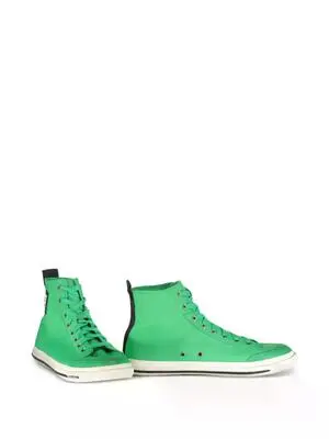 DIESEL Logo High-top Sneakers - Green
