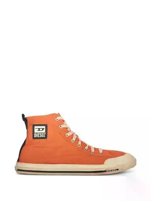 DIESEL Logo High-top Sneakers - Orange