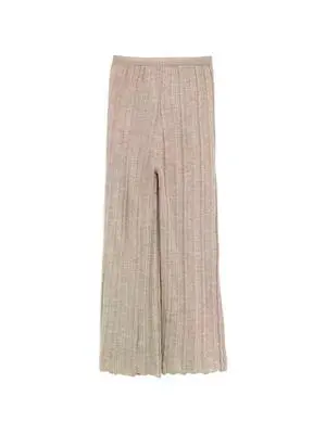 LAUREN MANOOGIAN Drawstring Ribbed Trousers