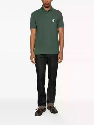 Emporio Armani Five-pocket Jeans With Logo Plaque - Blue