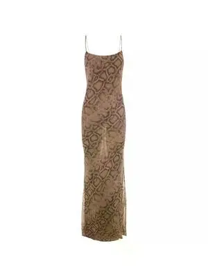Andamane Python Print Column Dress