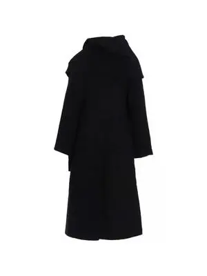 Yohji Yamamoto Quilted Shawl Button Coat
