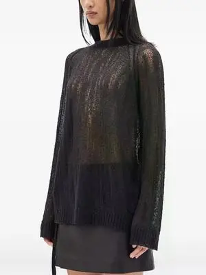 ANN DEMEULEMEESTER Semi-sheer Knit Sweater