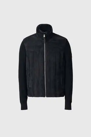 Mackage Landen Mixed-media Jacket - Navy