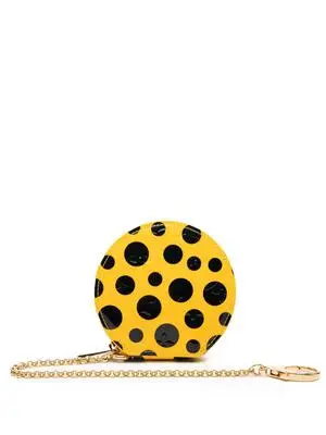 LOUIS VUITTON 2012 Yayoi Kusama Monogram Vernis Infinity Dots Chapeau Purse Coin Pouch - Yellow