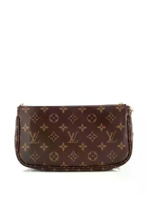 LOUIS VUITTON Multi Pochette Accessoires Monogram Canvas Crossbody Bag - Brown