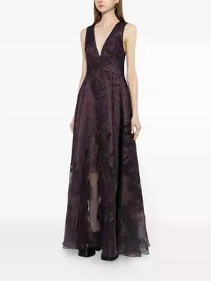 SAIID KOBEISY Brocade Gown
